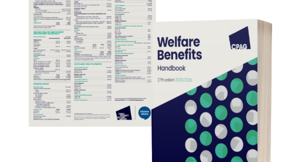 Welfare Benefits Handbook + Poster Bundle 2025/26