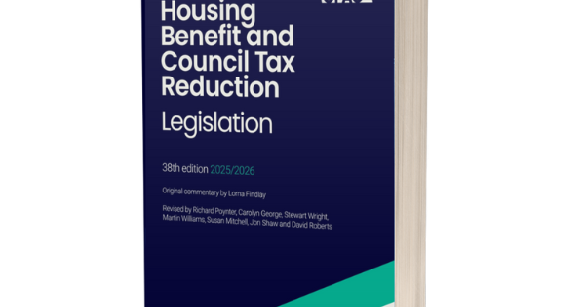 Housing Benefit and Council Tax Reduction Legislation, 2025/26